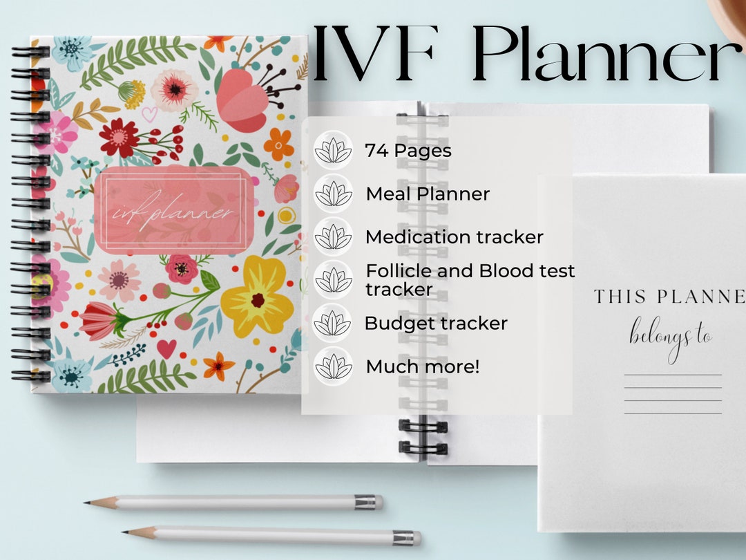 IVF Planner, IVF Calendar, Planner, IVF Gift, Fertility Planner, Ivf ...