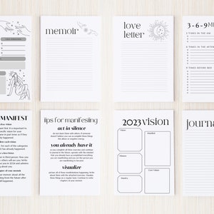 Law of Attraction Planner, Goals Year, Manifestation Journal, Vision ...