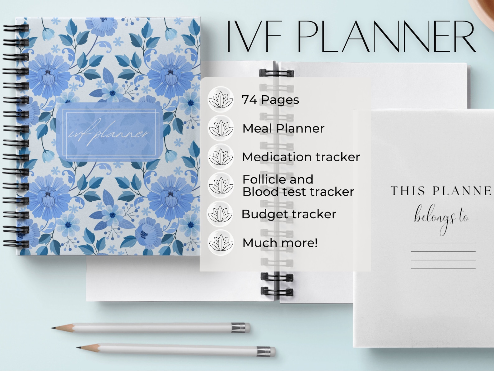 IVF Planner, IVF Calendar, Planner, IVF Gift, Fertility Planner, Ivf ...
