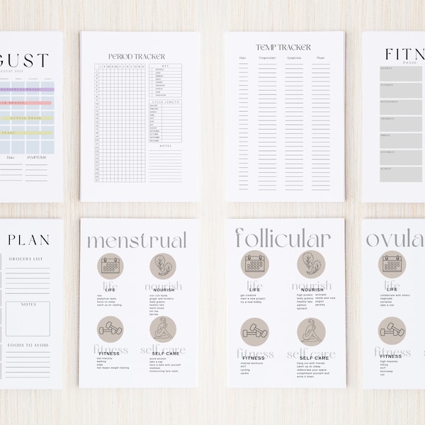 Cycle Syncing Planner - Etsy