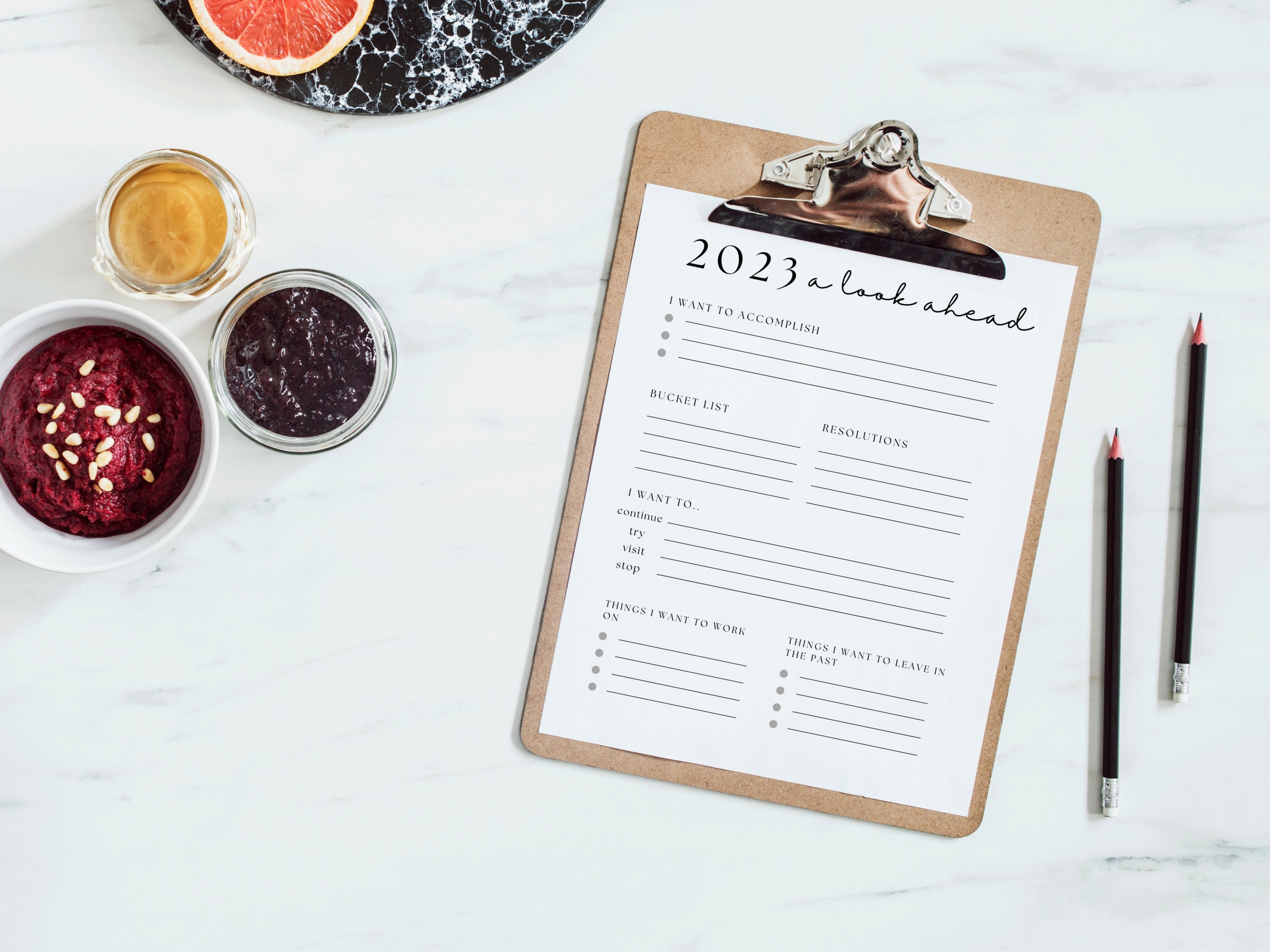 New Years Resolution Printable, Goal Setting Planner, Goals Year ...