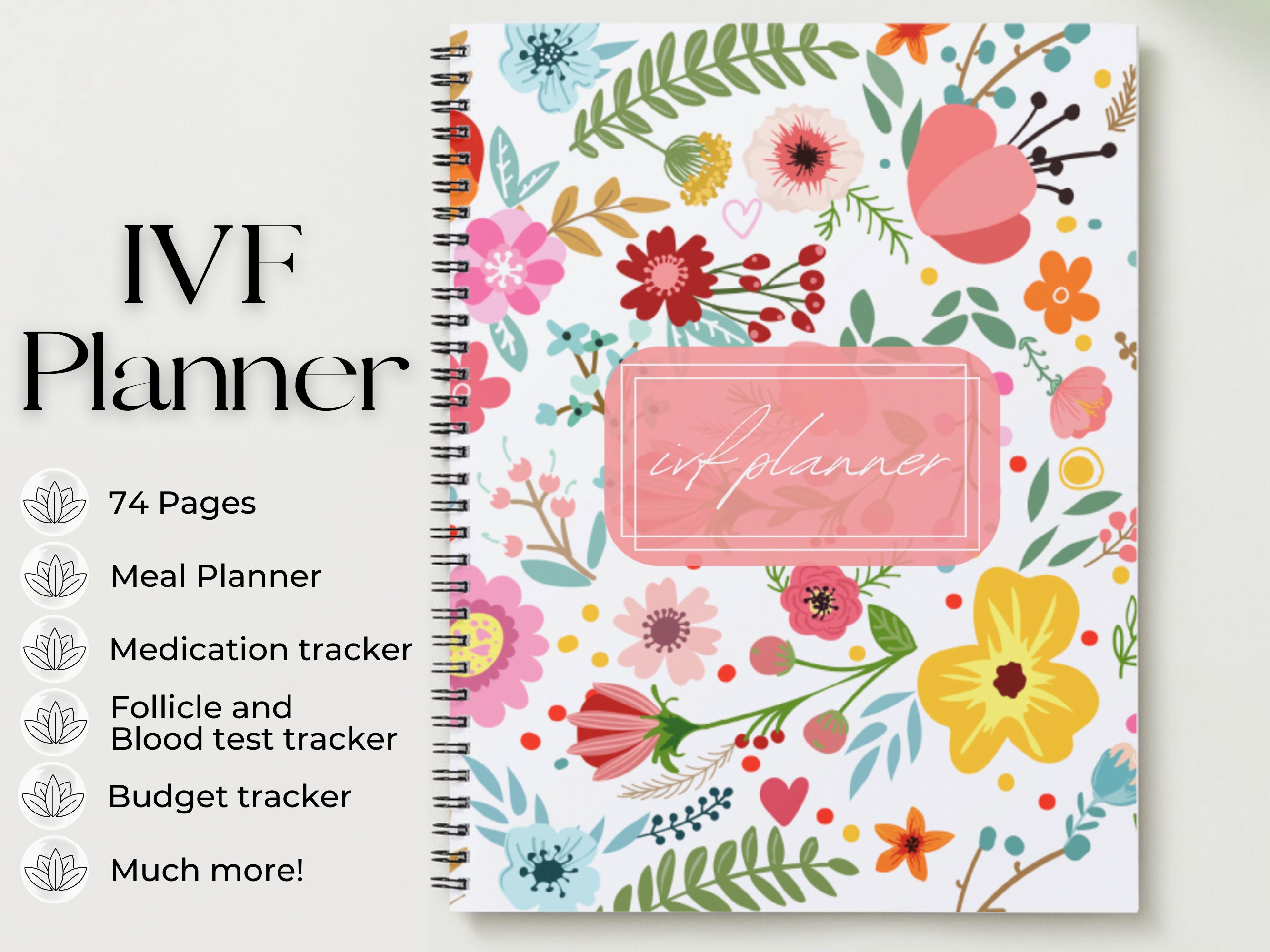IVF Planner, IVF Calendar, Planner, IVF Gift, Fertility Planner, Ivf ...