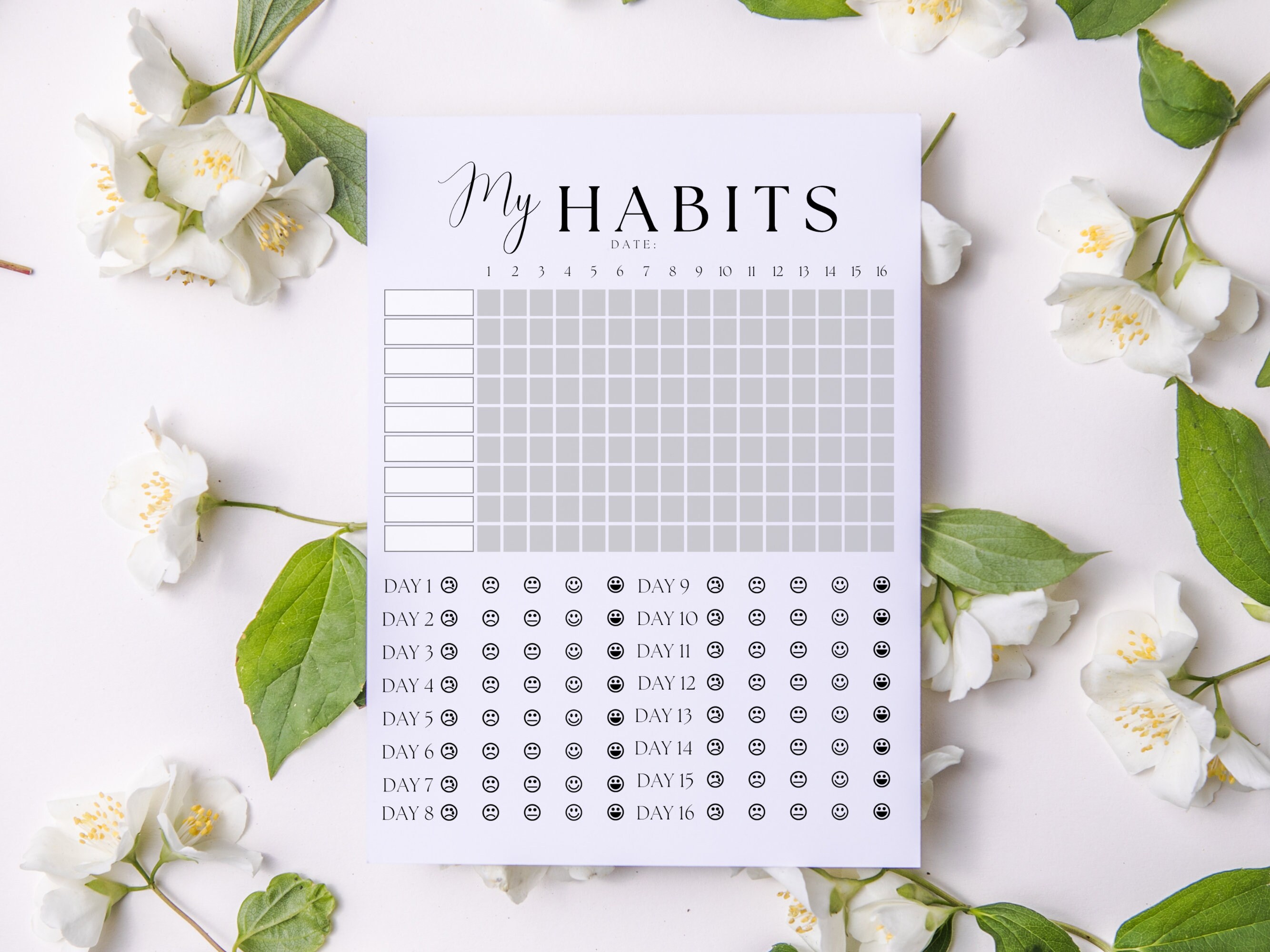 Self Care Digital Planner, Goals Year, Period Tracker, Weekly Habit ...