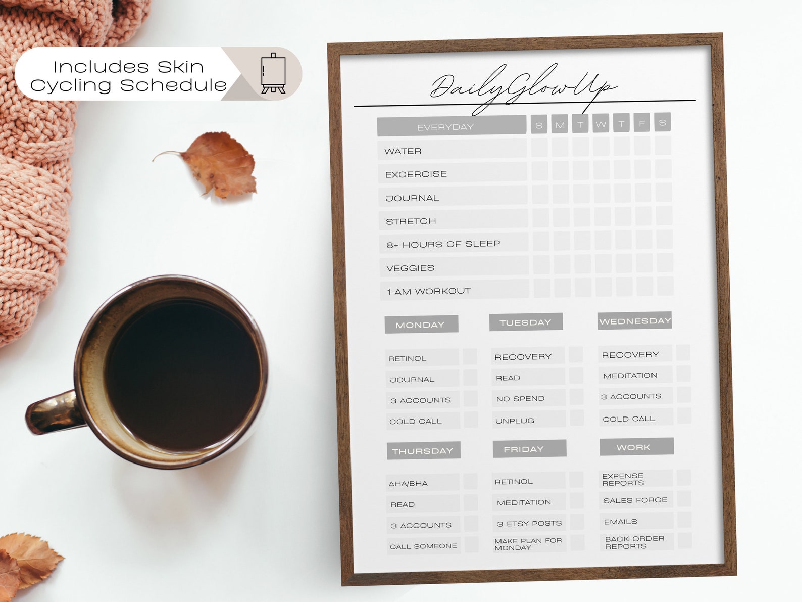Morning Routine, Cleaning Schedule, Printable Weekly Cleaning Checklist ...