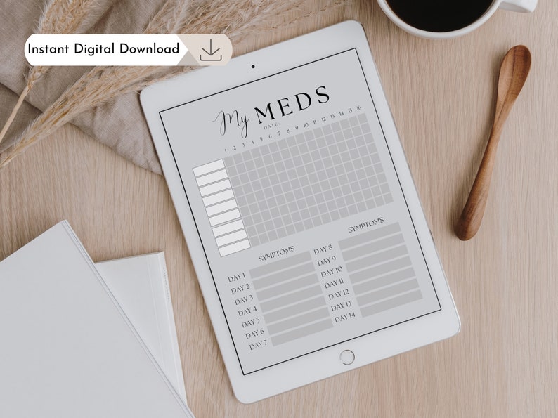 Medication Tracker, IVF, Medication Log, IVF Planner Bundle, Fertility ...