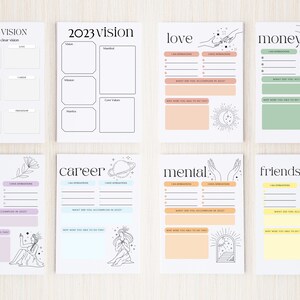Law of Attraction Planner, Goals Year, Manifestation Journal, Vision ...