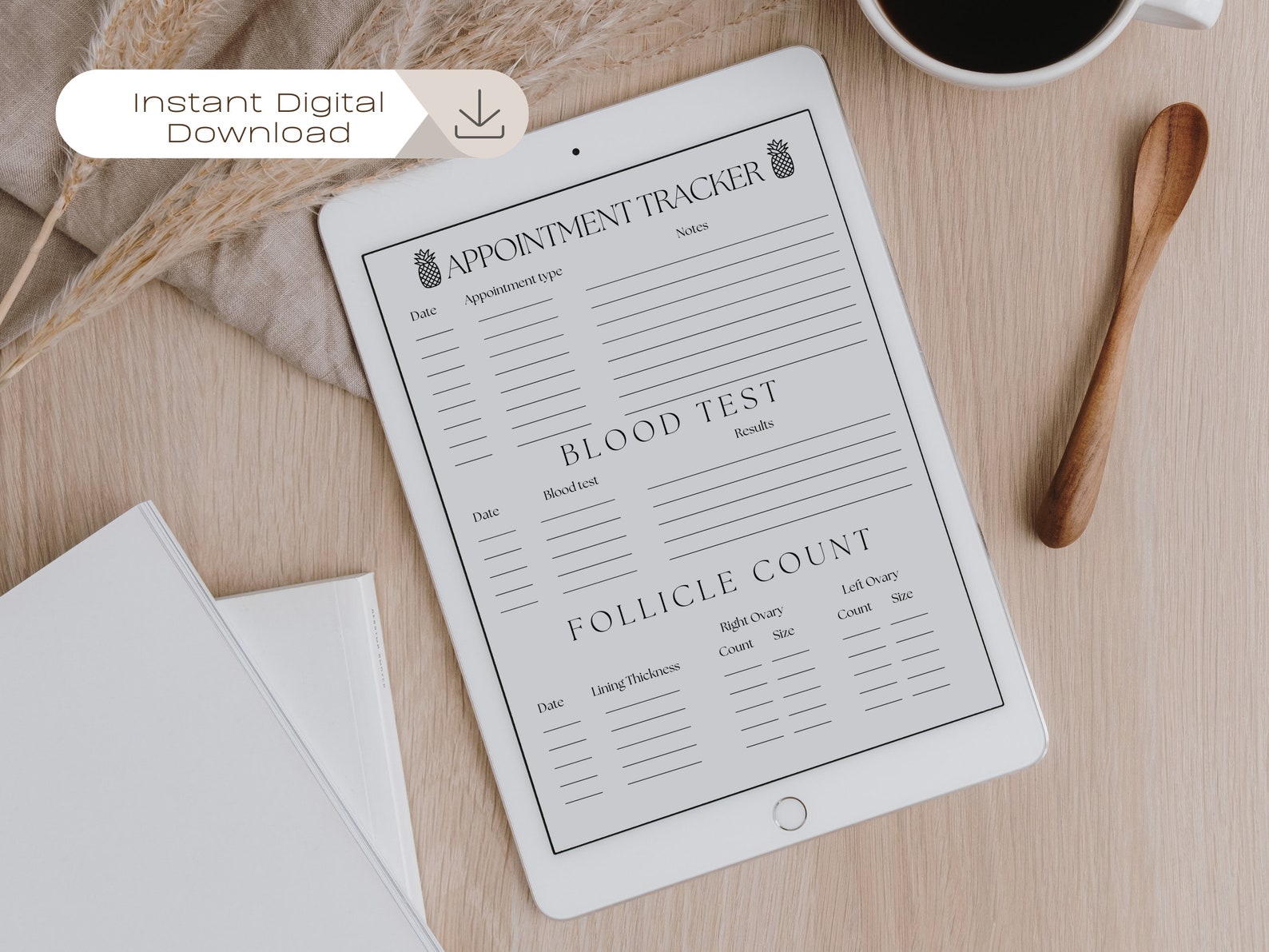 IVF Planner Bundle, IVF Calendar, Canva Planner, Digital Download, IVF ...