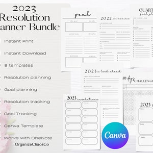New Years Resolution Printable, Goal Setting Planner, Goals Year ...