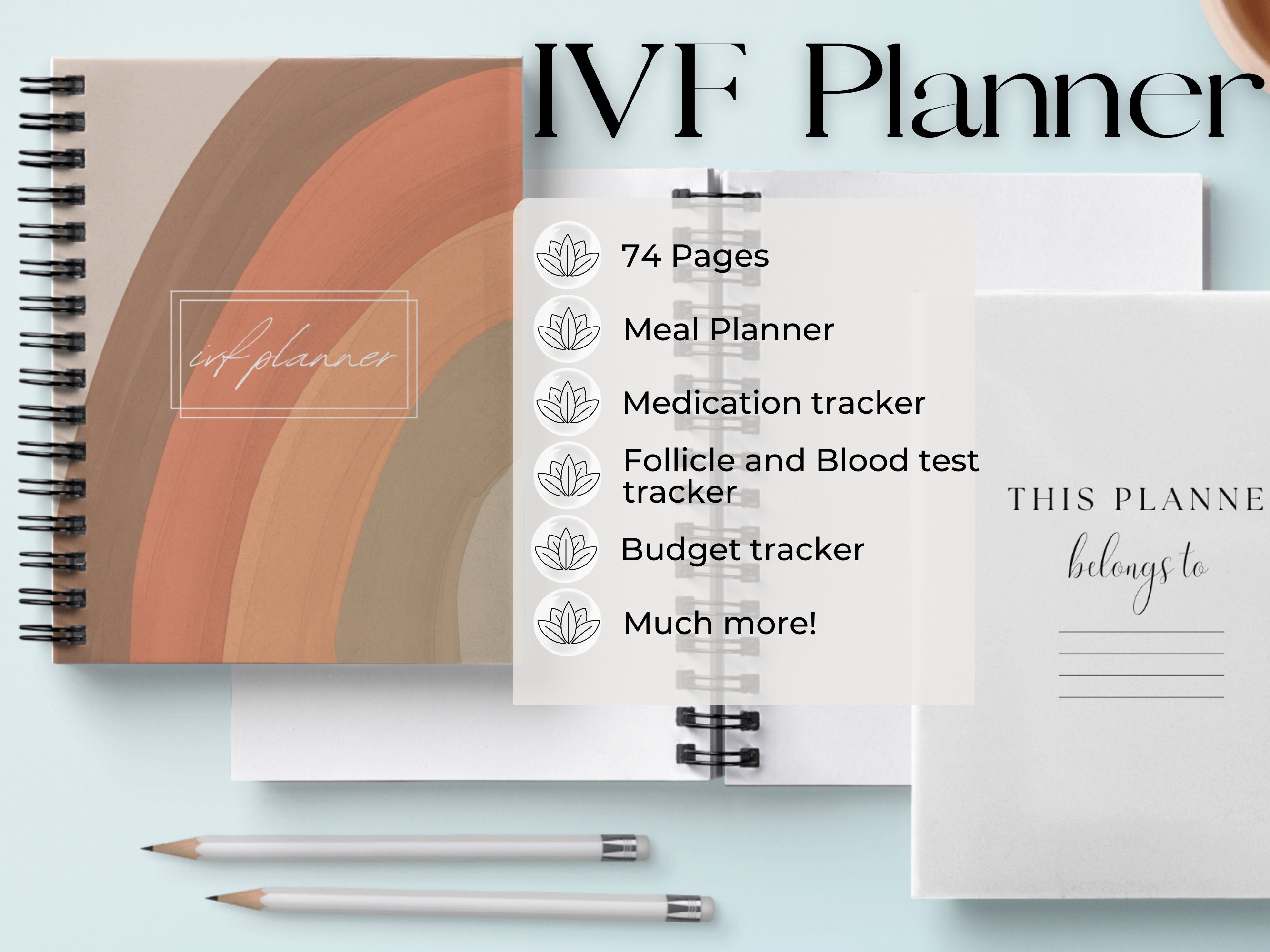 IVF Planner, IVF Calendar, Planner, IVF Gift, Fertility Planner, Ivf ...