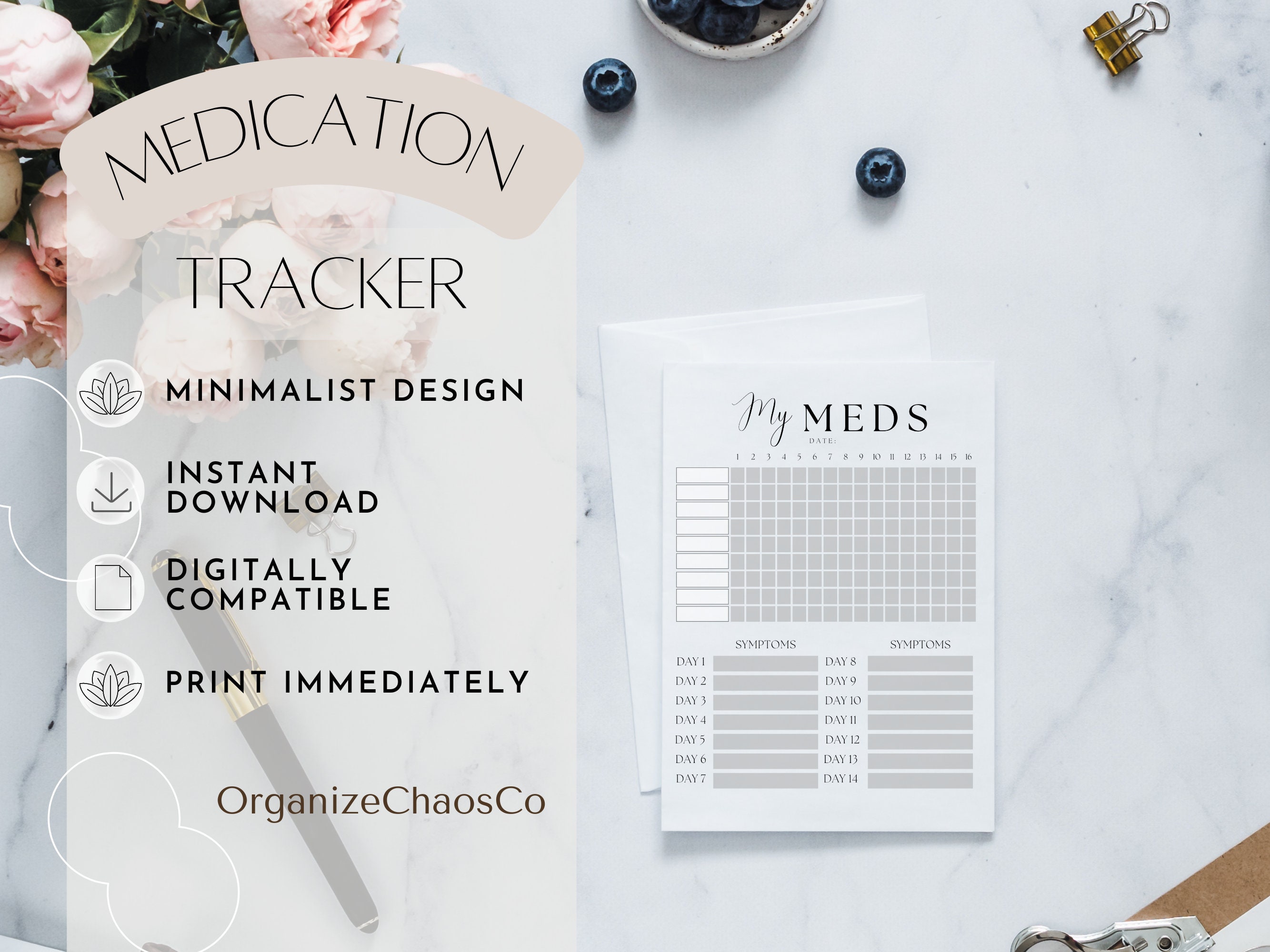 Medication Tracker, IVF, Medication Log, IVF Planner Bundle, Fertility ...