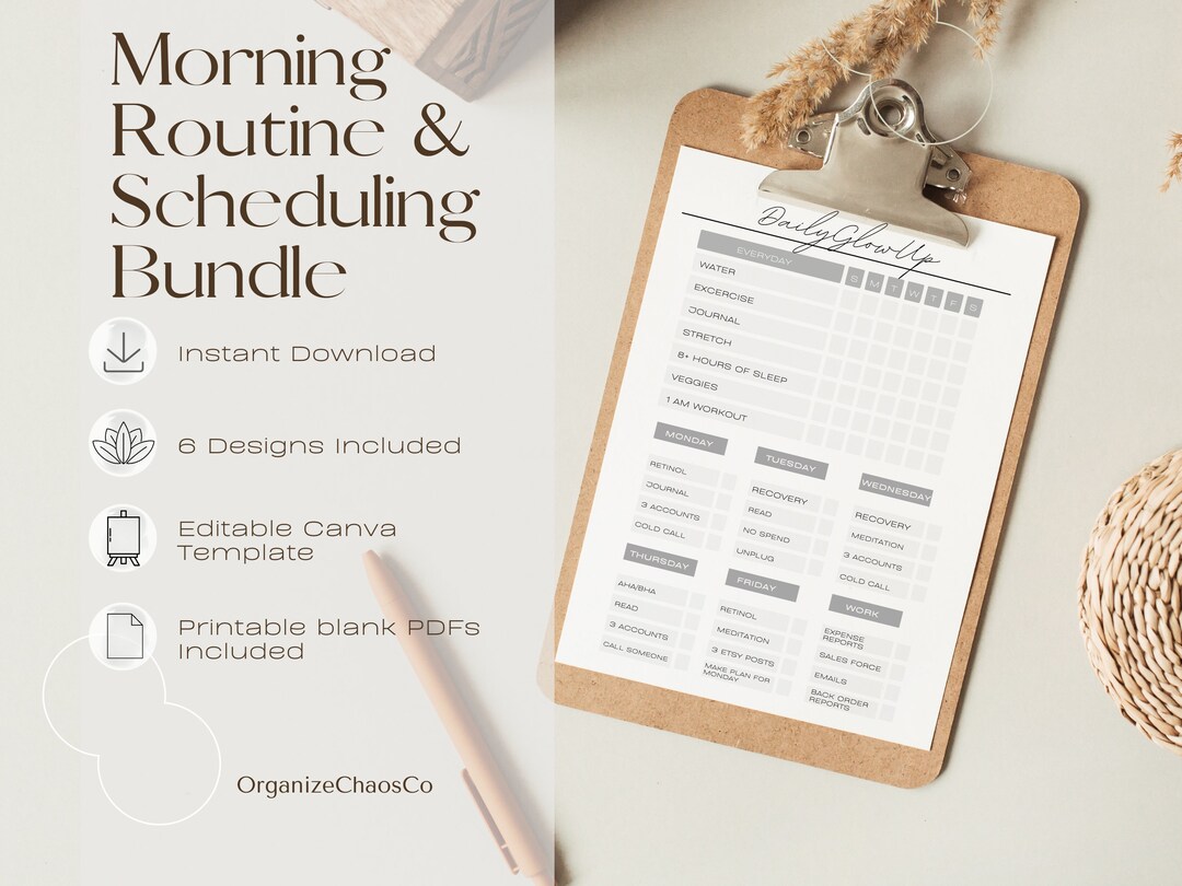 Morning Routine, Cleaning Schedule, Printable Weekly Cleaning Checklist ...