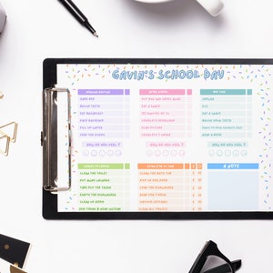 Responsibility Chart, Kids Planner, Kids Daily Routine, Printable ...