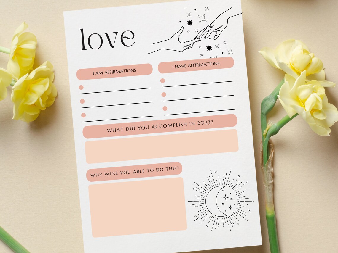 Self Care Digital Planner Goals Year Period Tracker Weekly - Etsy