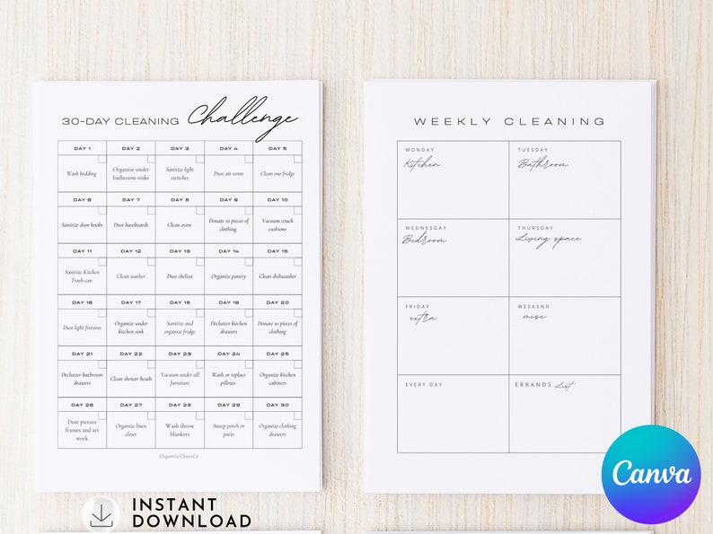 Cleaning Schedule, Weekly Cleaning, Cleaning Checklist, Cleaning List ...