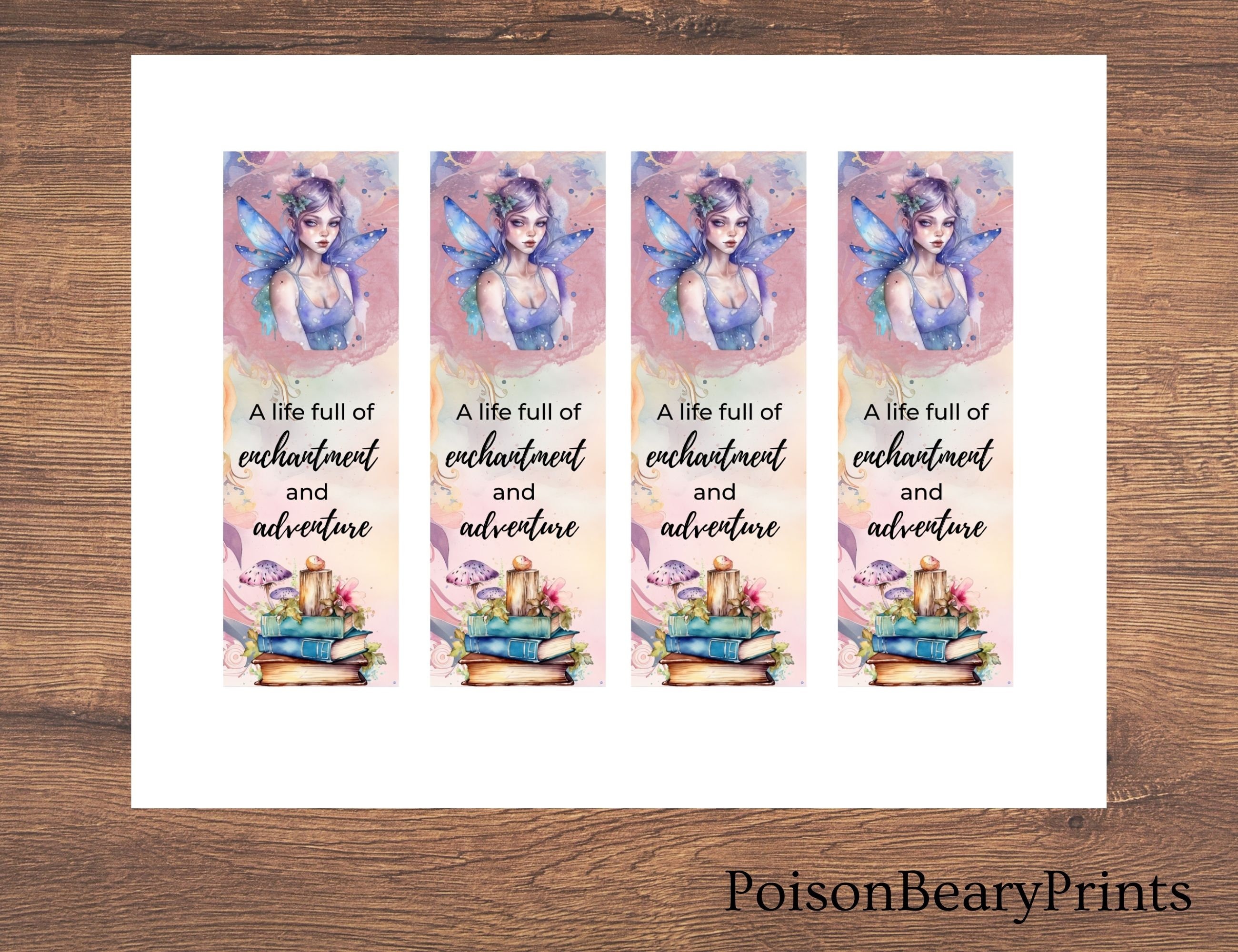 Fantasy Printable Bookmarks Fairy Bookmark Junk Journal - Etsy