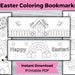 Easter Coloring Bookmarks Printable Bookmarks for Kids Printable Easter ...