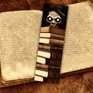 Horror Printable Bookmarks, Horror Gifts, Spooky Bookmarks, Witch ...