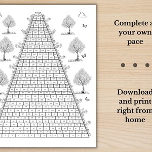 300 Mile Challenge Fitness Tracker Instant Download Exercise Tracker ...