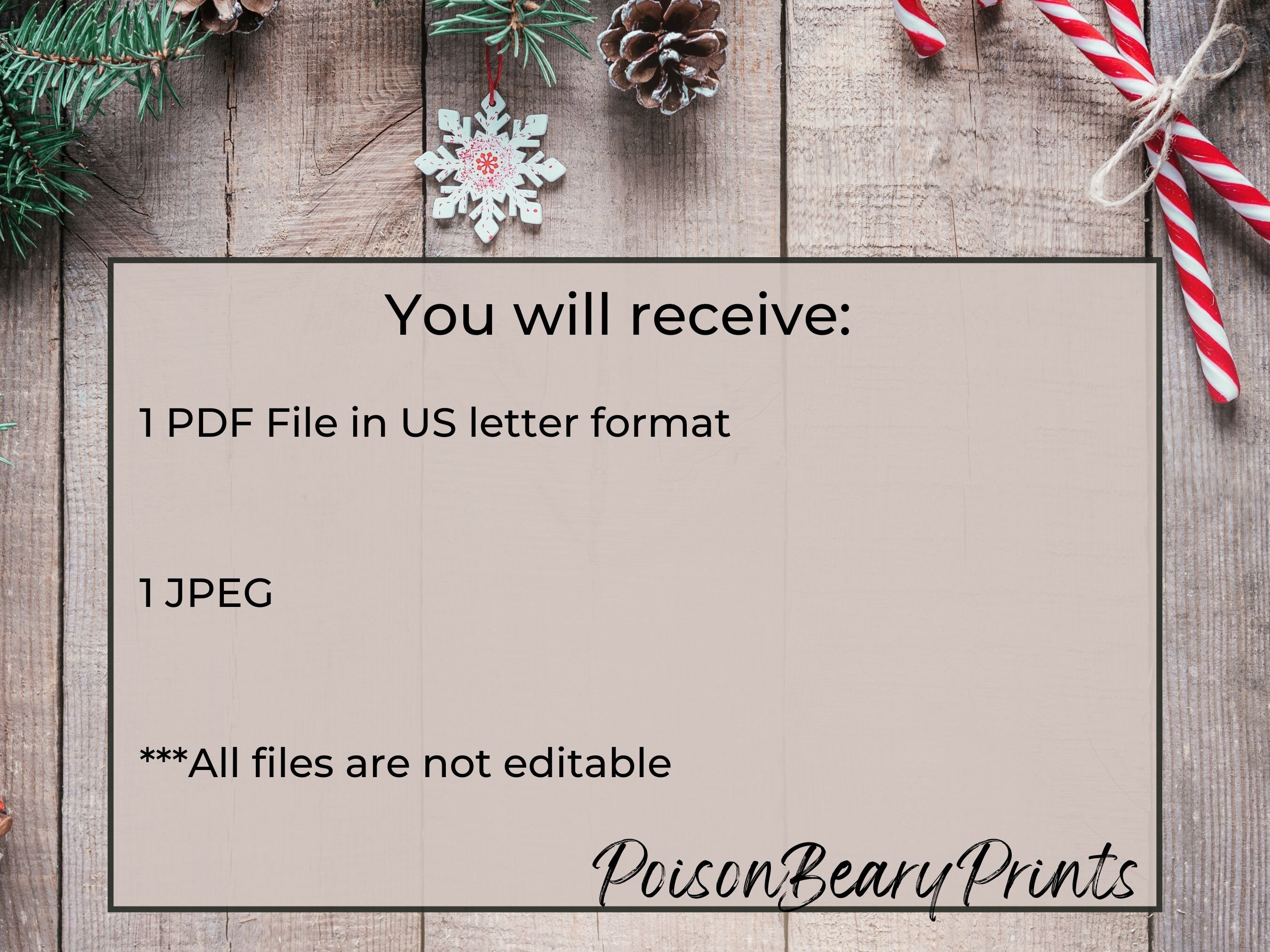 Christmas List for Children, Santa Letter, Christmas Printable, Santa ...