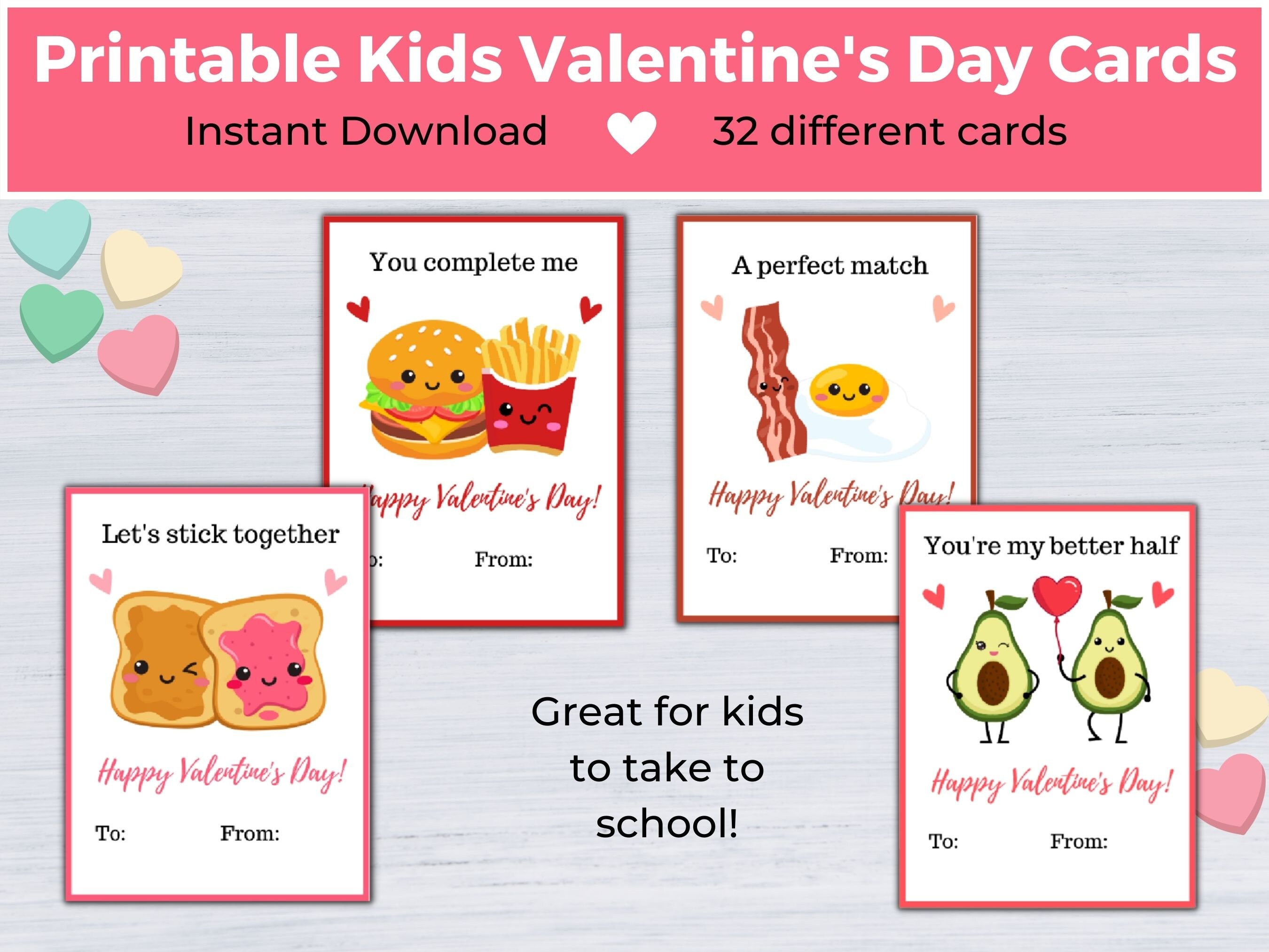Kids Valentine's Day Cards Valentine's for Kids Class Boy Valentines ...