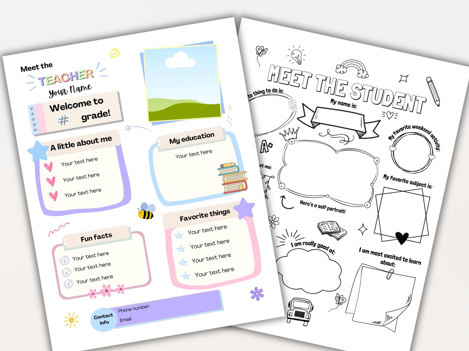 Editable Meet the Teacher, Get to Know Teacher, Meet the Teacher ...