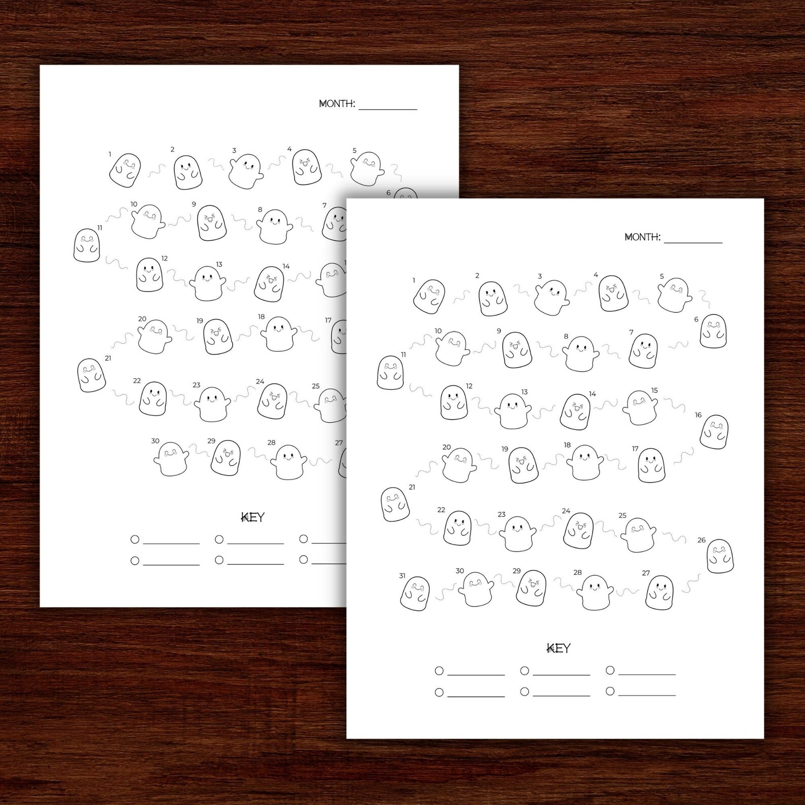 Mood Tracker Bundle, Habit Tracker, Witchy Halloween, Mood Tracker ...