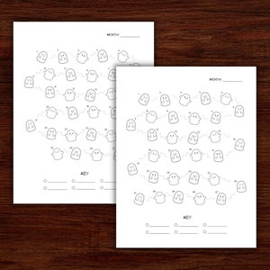 Mood Tracker Bundle, Habit Tracker, Witchy Halloween, Mood Tracker ...