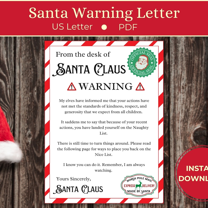 Letter From Santa - Etsy