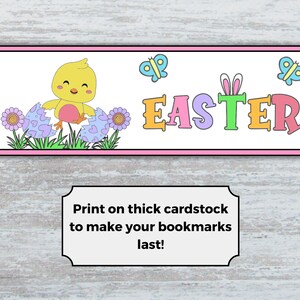 Easter Coloring Bookmarks, Printable Bookmarks for Kids, Printable ...
