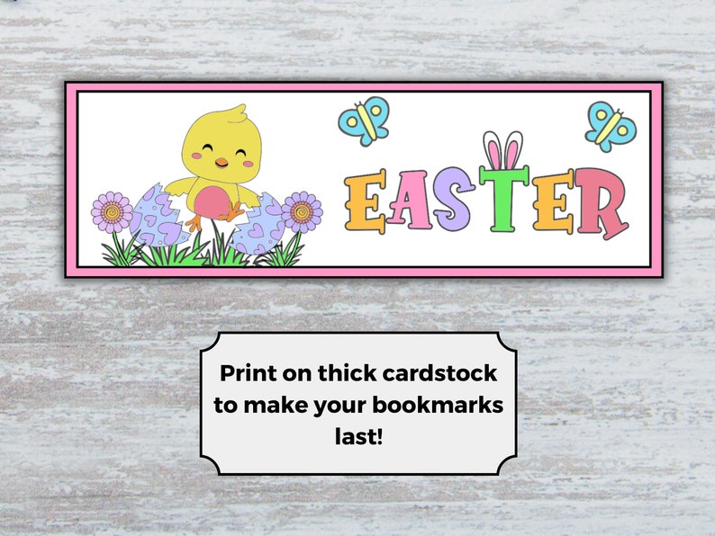 Easter Coloring Bookmarks, Printable Bookmarks for Kids, Printable ...