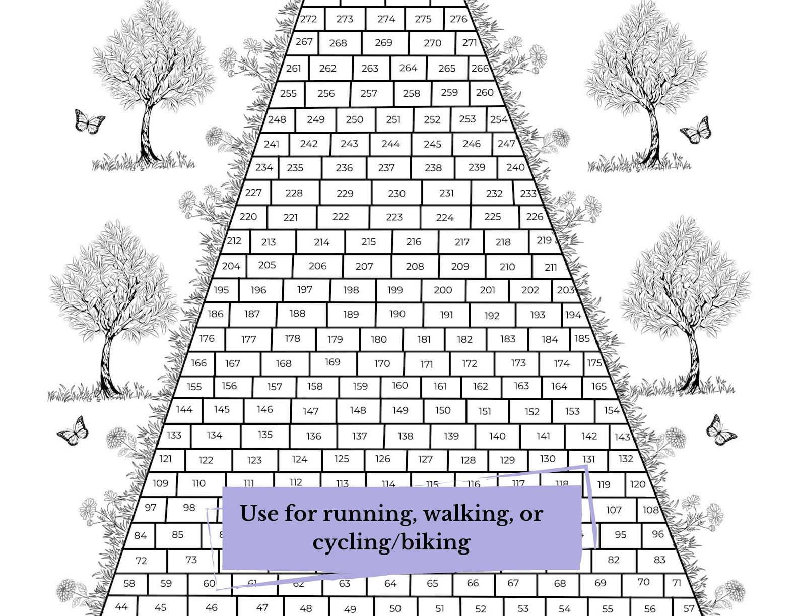 300 Mile Challenge Fitness Tracker Instant Download Exercise Tracker ...