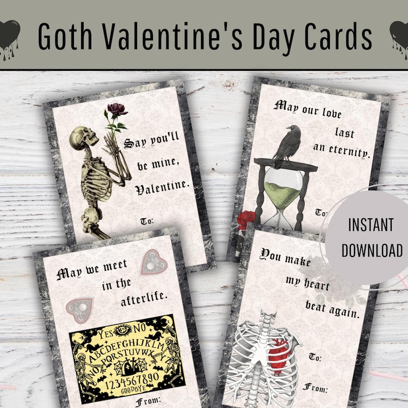 Horror Valentine Cards - Etsy