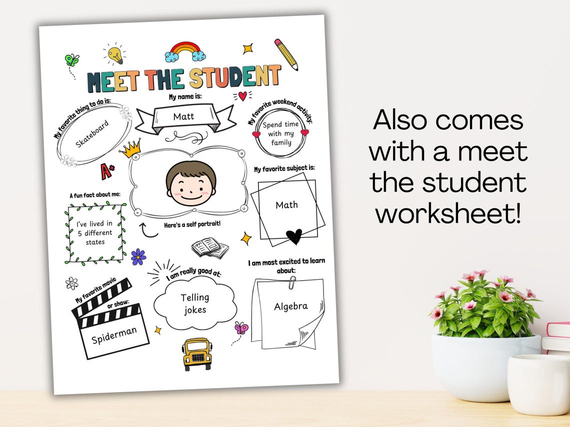Editable Meet the Teacher, Get to Know Teacher, Meet the Teacher ...
