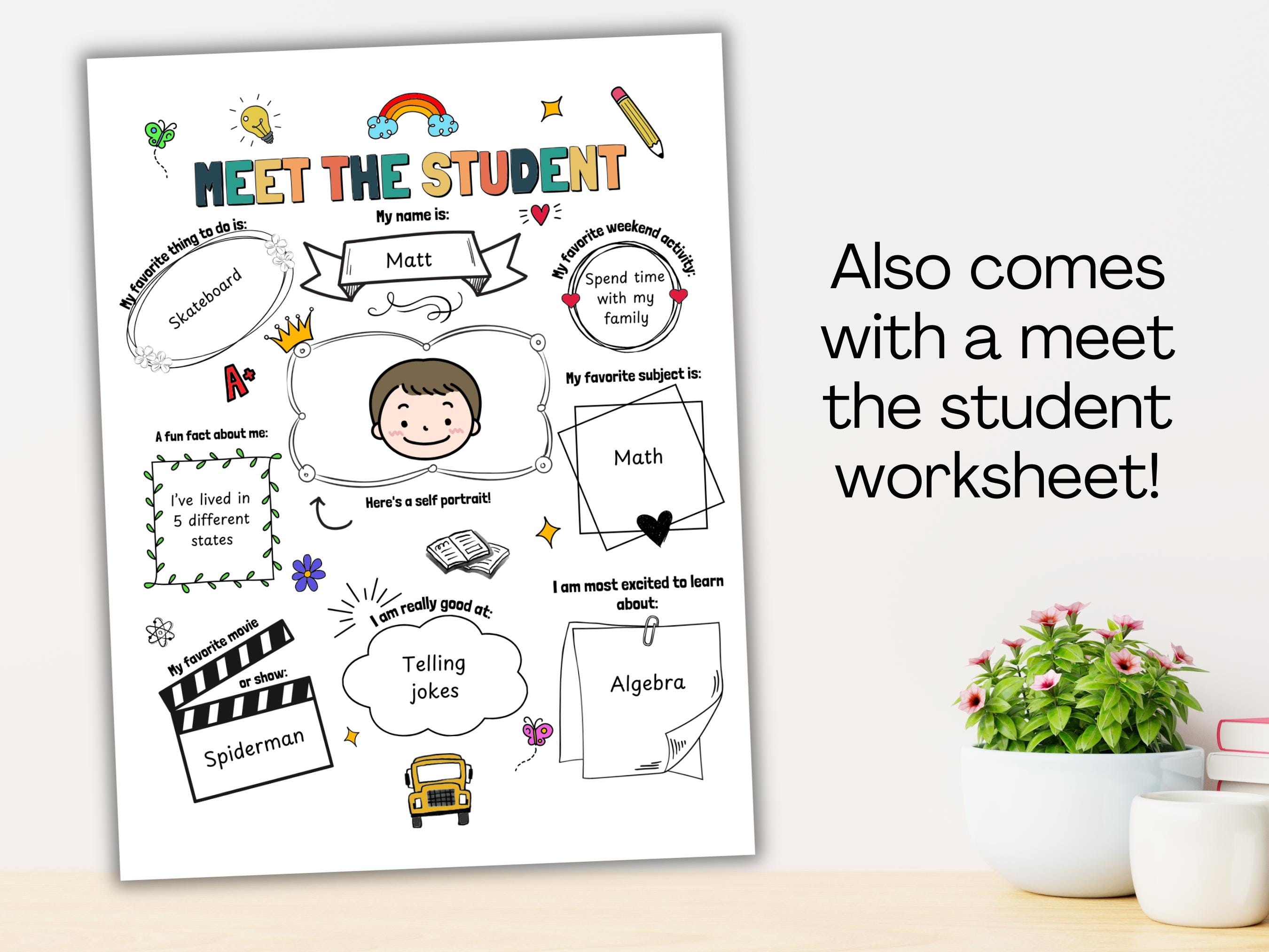 Editable Meet the Teacher, Get to Know Teacher, Meet the Teacher ...