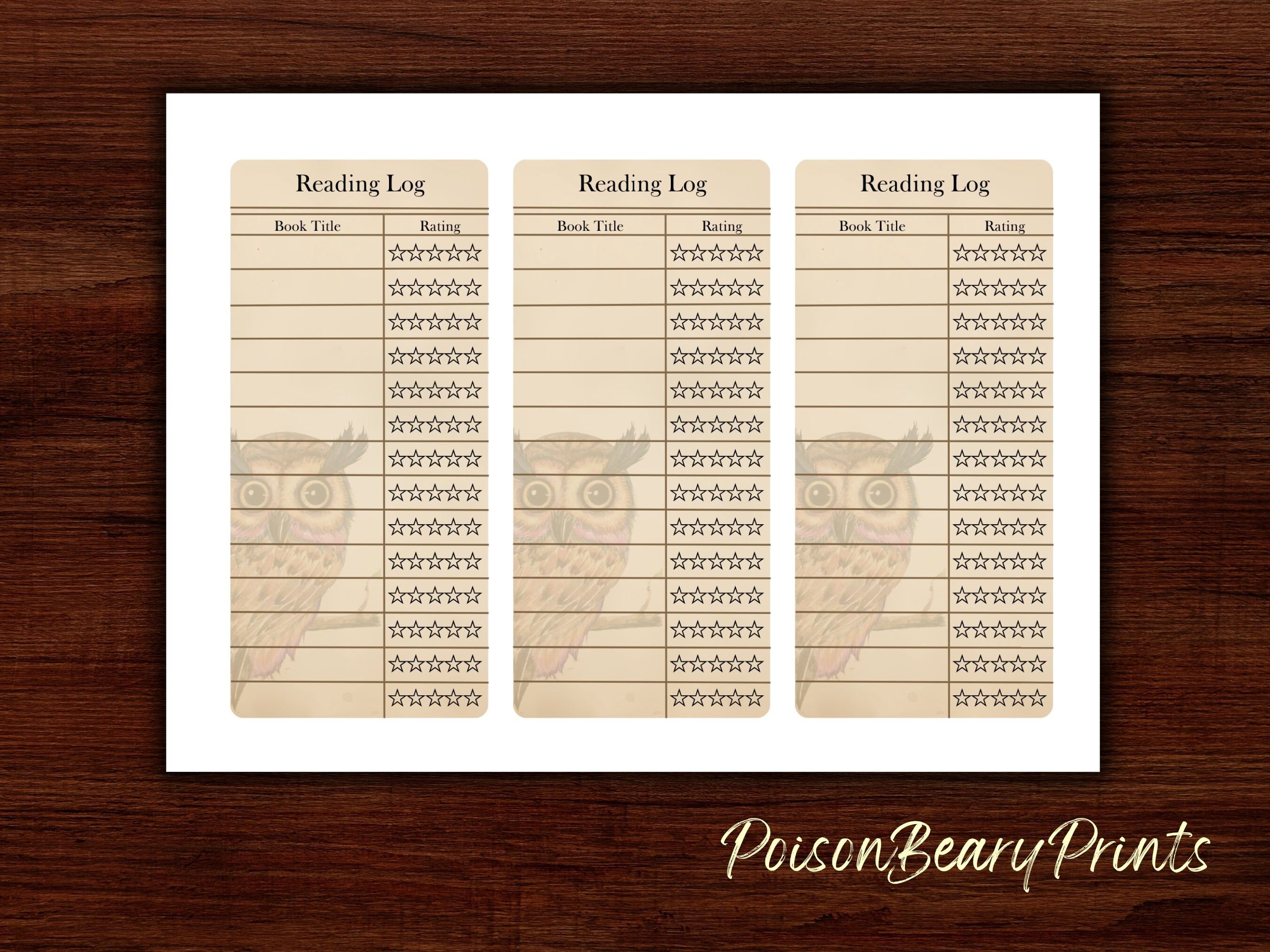 Fall Library Card Bookmark Tracker, Printable Bookmarks, Book Tracker ...