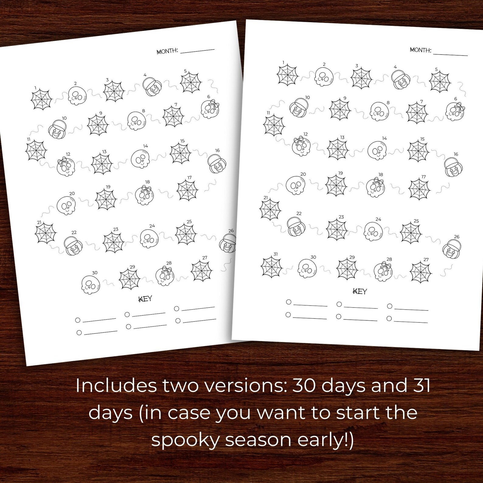 Mood Tracker Bundle, Habit Tracker, Witchy Halloween, Mood Tracker ...