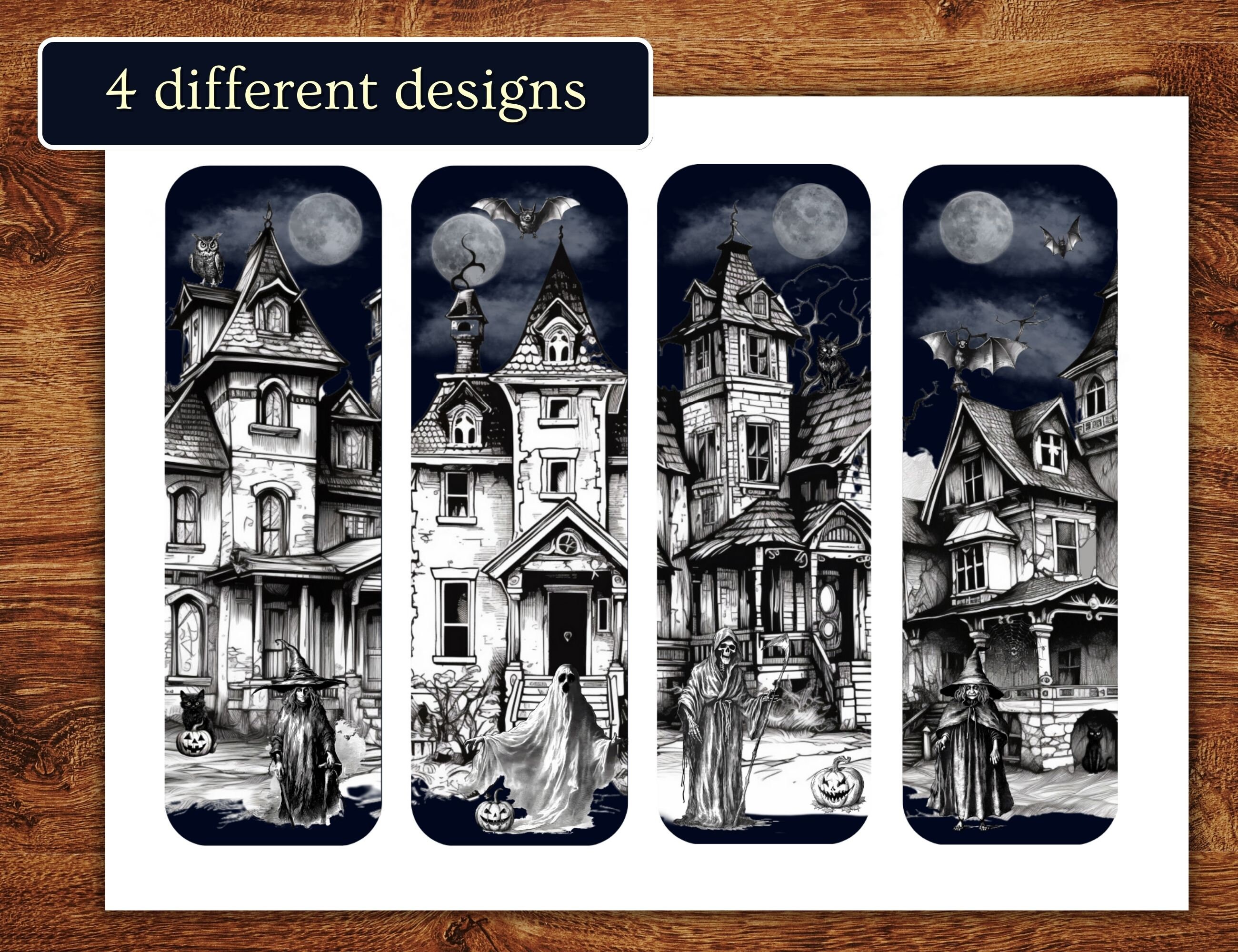 Halloween Printable Bookmarks Spooky Bookmarks Witch - Etsy