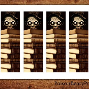 Horror Printable Bookmarks, Horror Gifts, Spooky Bookmarks, Witch ...