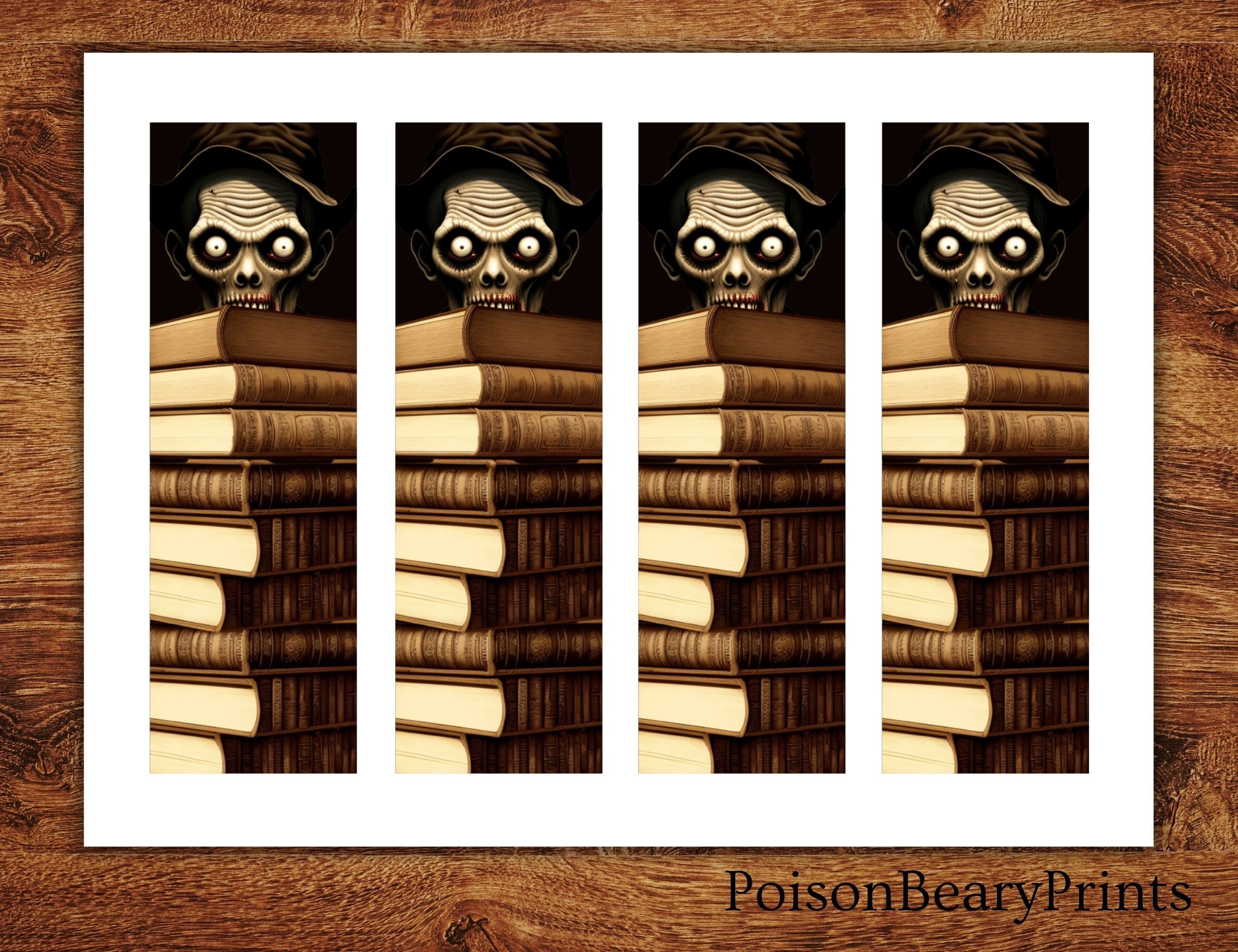 Horror Printable Bookmarks, Horror Gifts, Spooky Bookmarks, Witch ...