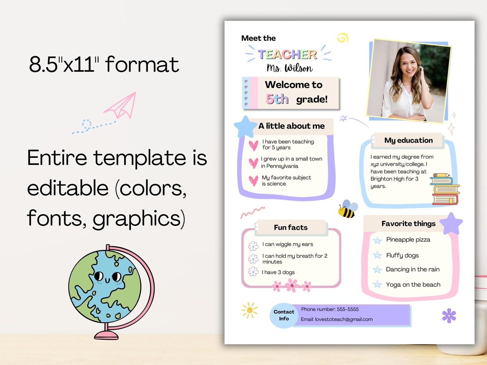 Editable Meet the Teacher, Get to Know Teacher, Meet the Teacher ...