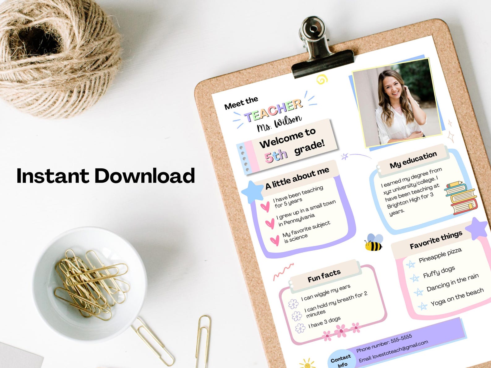 Editable Meet the Teacher, Get to Know Teacher, Meet the Teacher ...