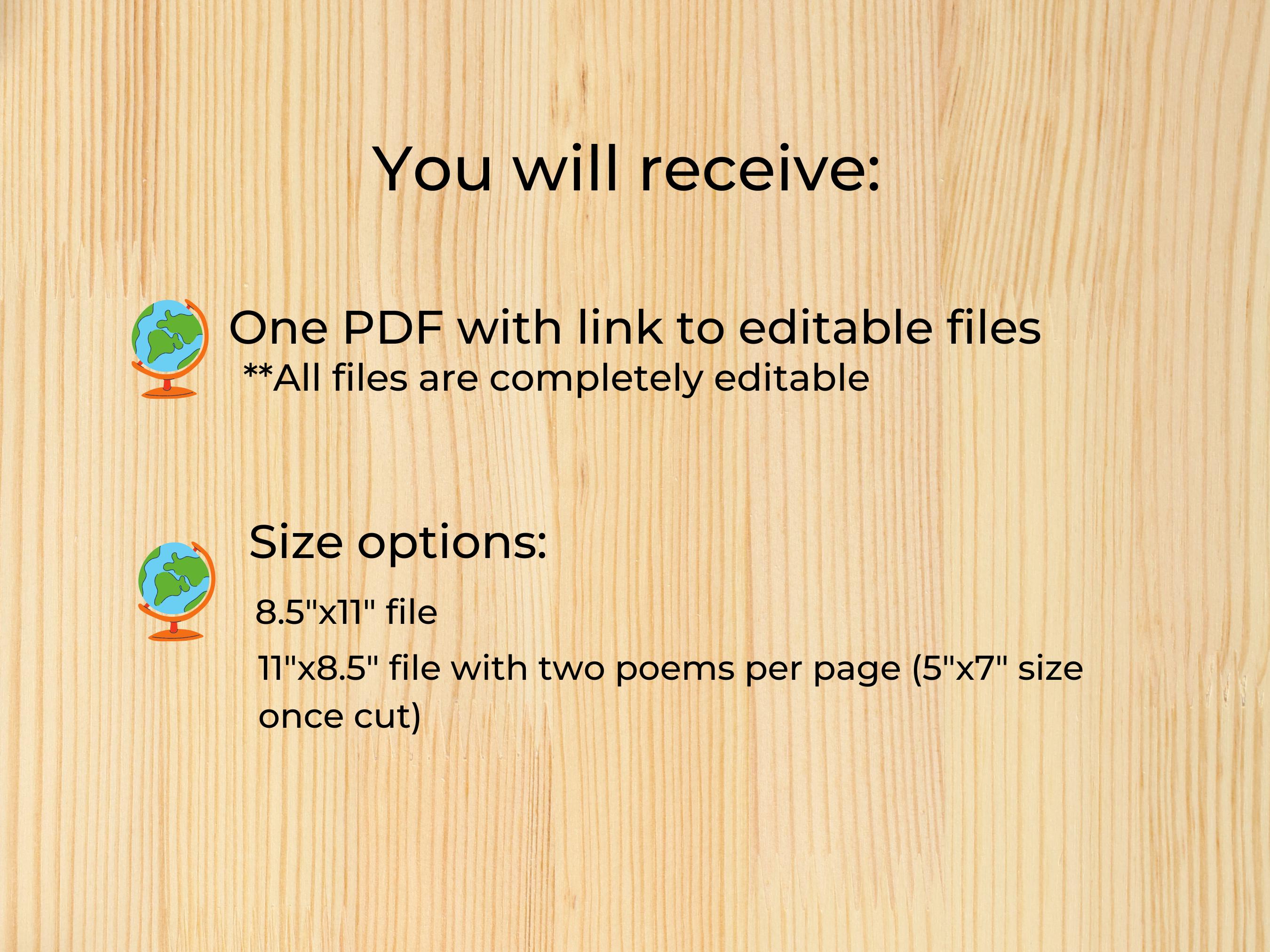 Editable End of Year Poem, End of Year Teacher, End of Year Letter, End ...