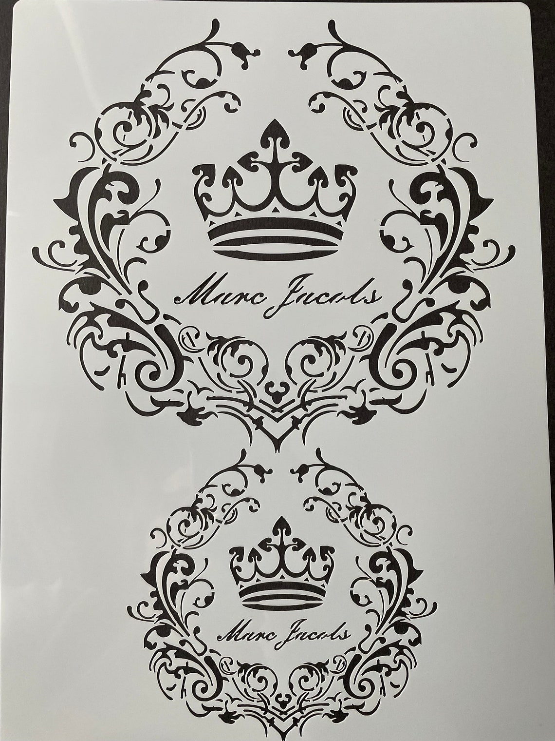 French Inspired Design, Stencil in A4 for Furniture, Walls, Fabric ...