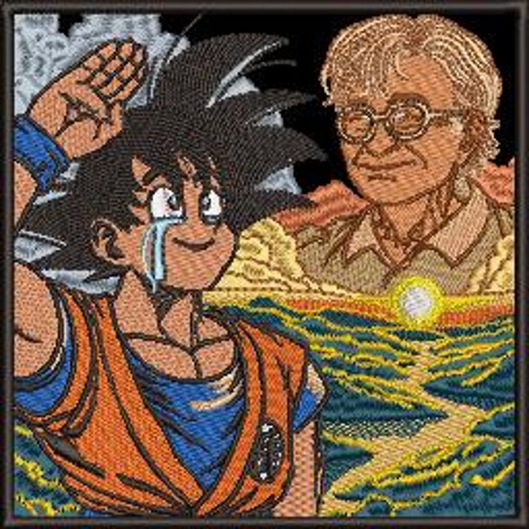 Digital File Embroidery Goku and Akira Toriyama Anime Videogame Design ...