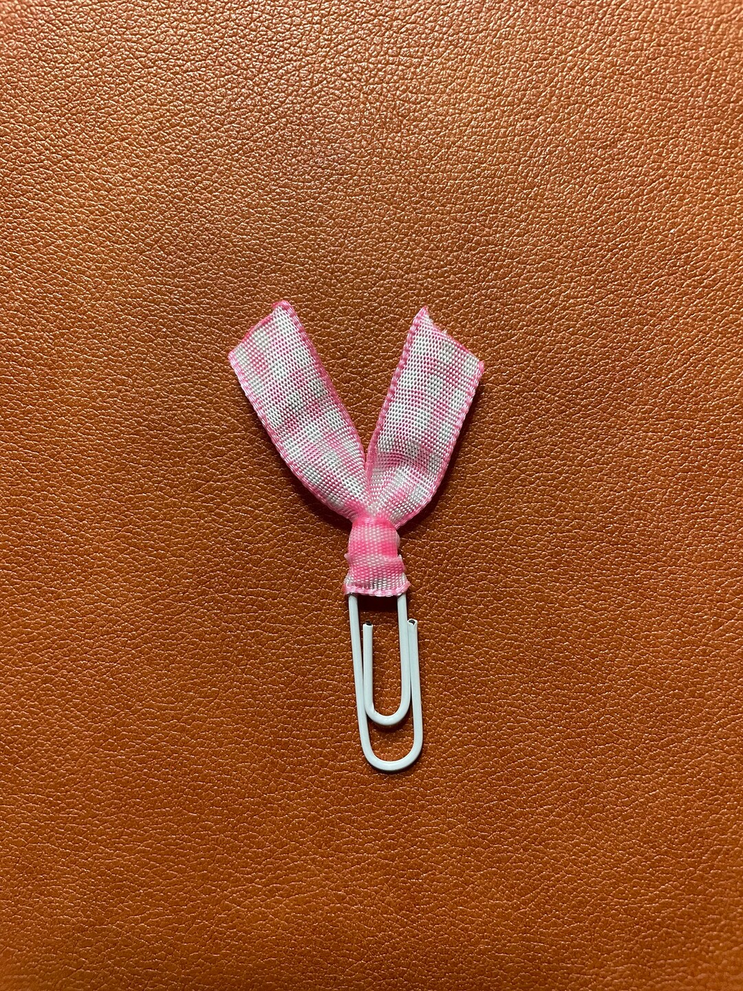 Pretty Pink Checkered Plaid Paperclip - Etsy