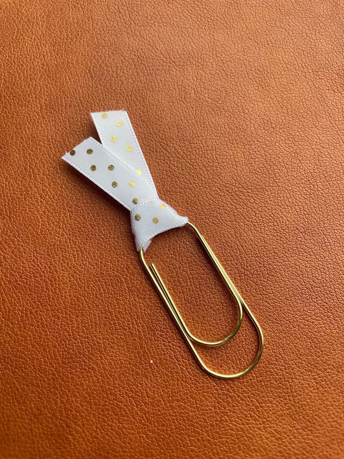 1.5 Inch Wide Gold Ribbon Clip With Gold Dots - Etsy