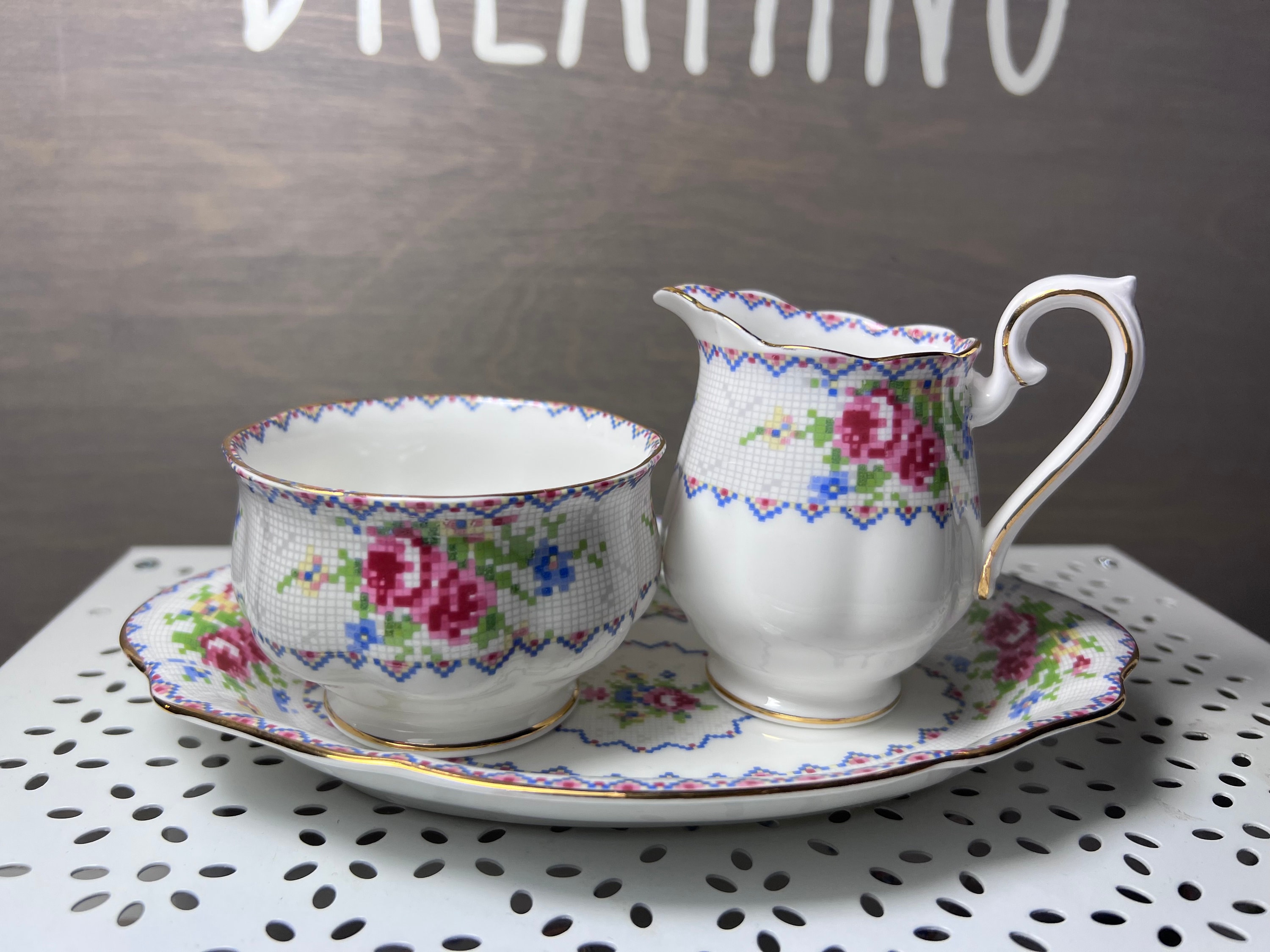 Royal Albert Petit Point Vintage Bone China Individually Priced Teapot ...