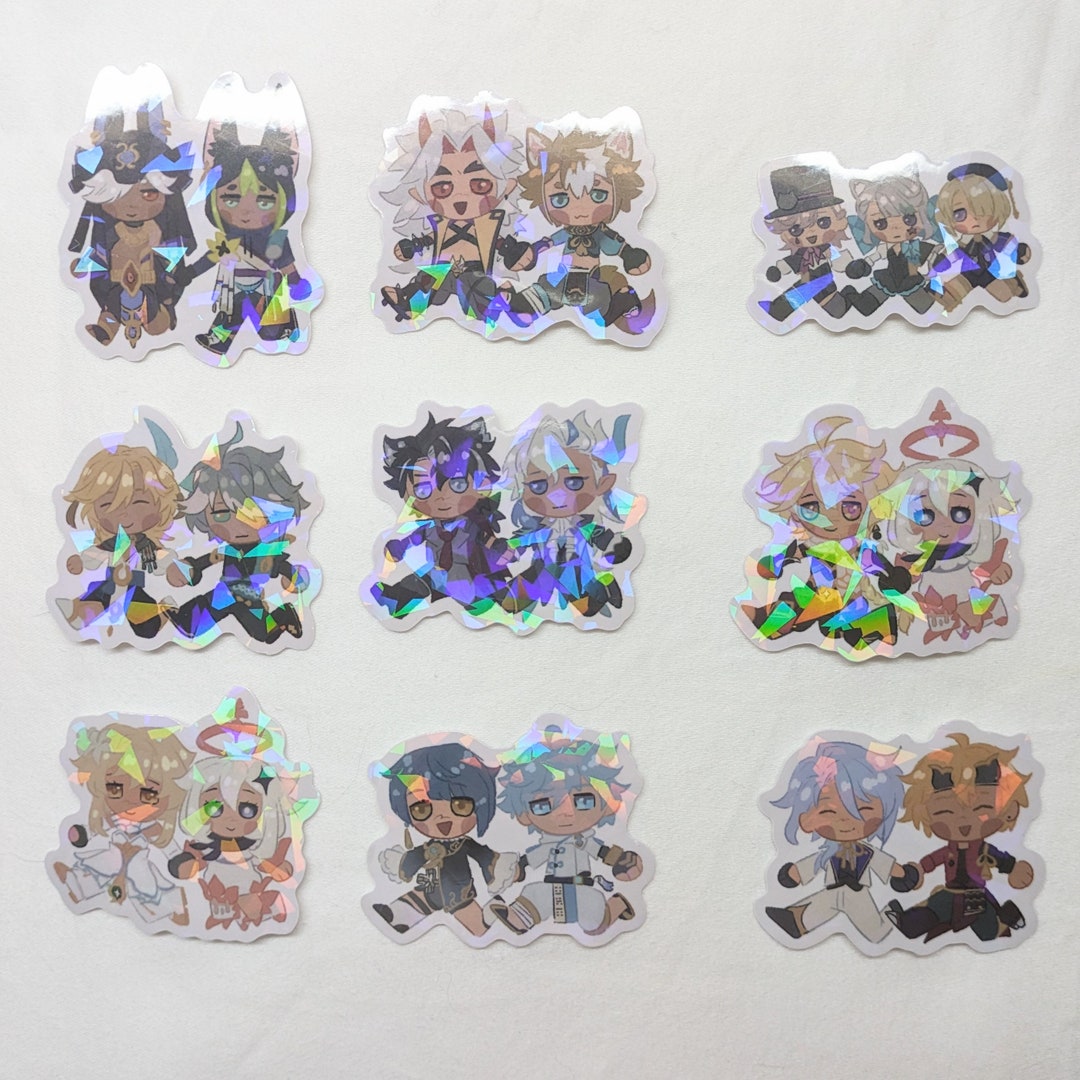 Genshin Impact Holographic 2” Stickers | Duo Designs | FANMADE ...