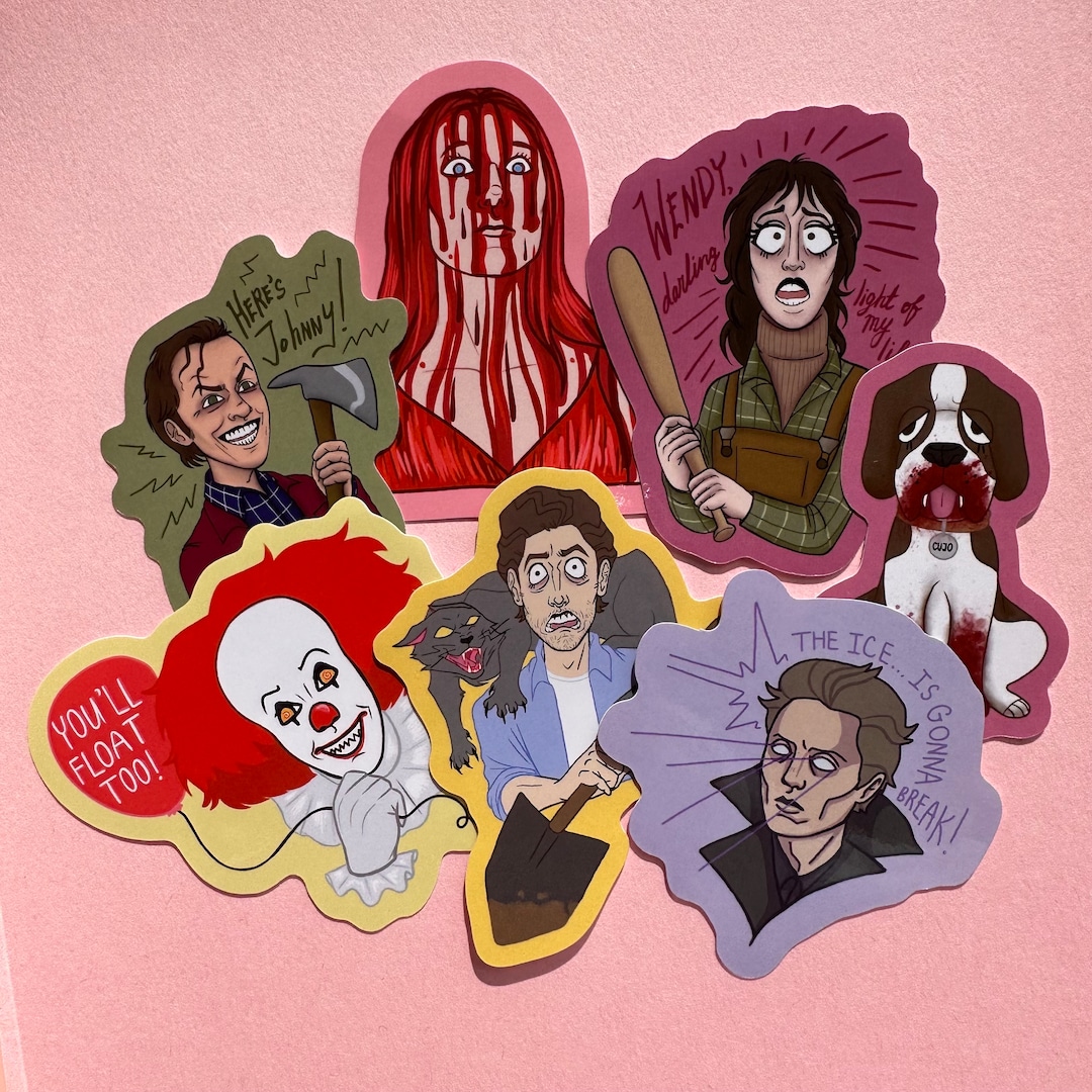 Stephen King Inspired Vinyl Stickers — It 1990, the Shining, Pet ...