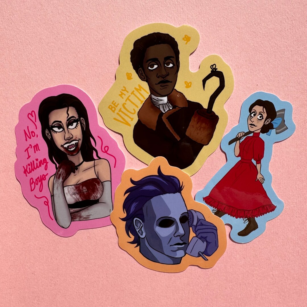Horror Movies Stickers Jennifers Body, Candyman, Pearl, Michael Myers ...